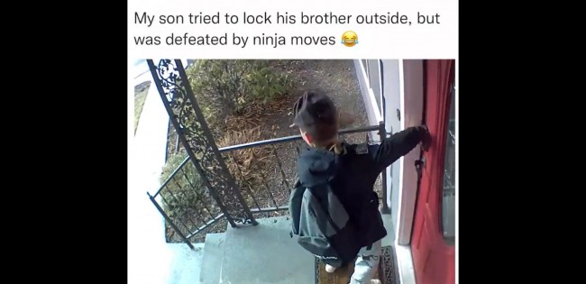 When Big Brother Tries To Lock Out Little Brother Who Is Too Smart ...
